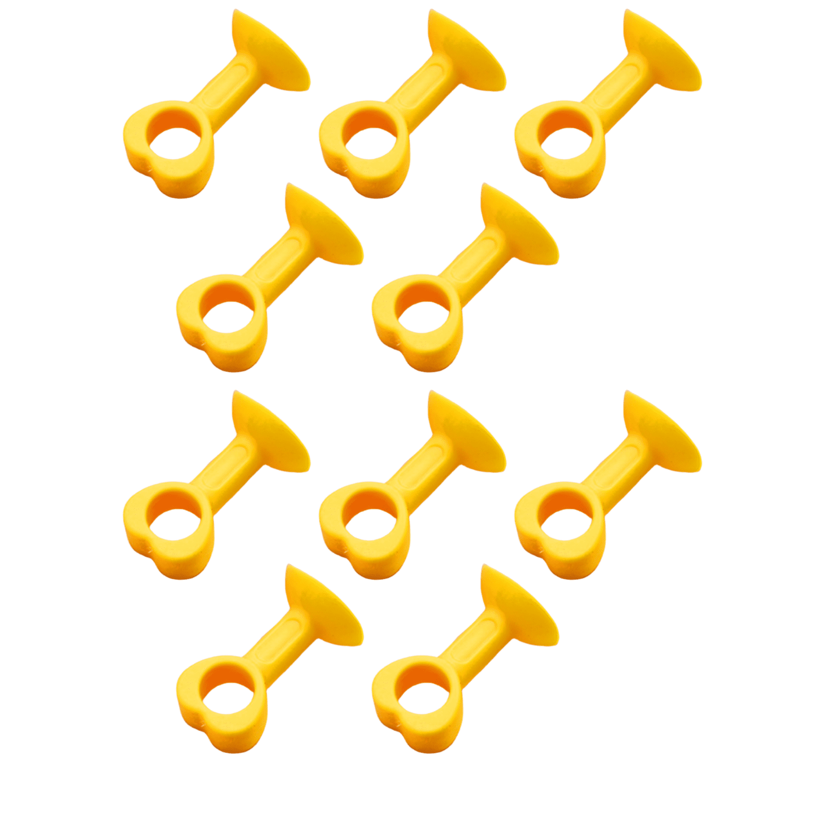 JIAHAOO Yellow Door Stopper 10Pcs Rubber Suction Cup for Door Handle ...