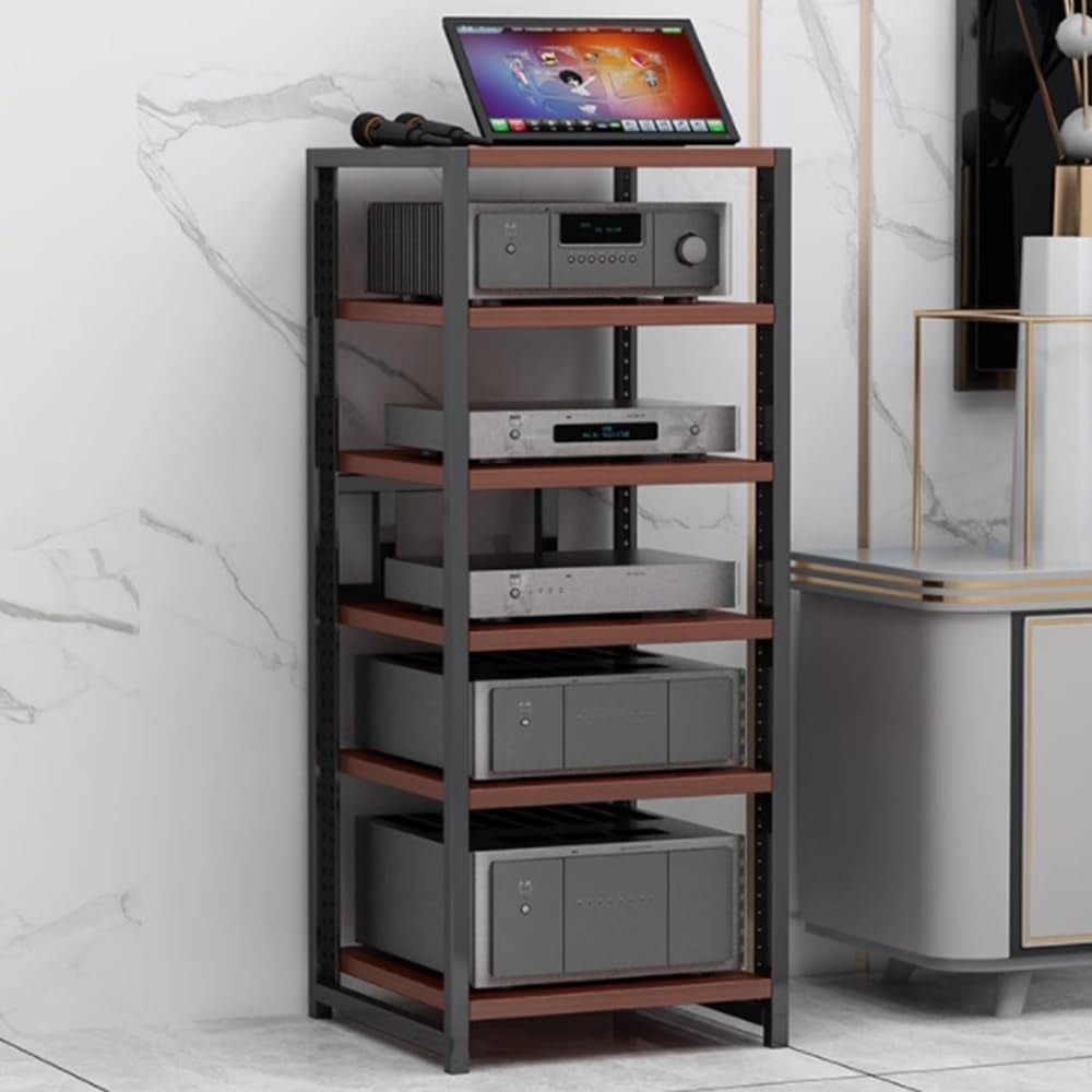 JIAJIA AV Media Stand with Wheel Audio Rack Video Game Console Shelf 3 ...