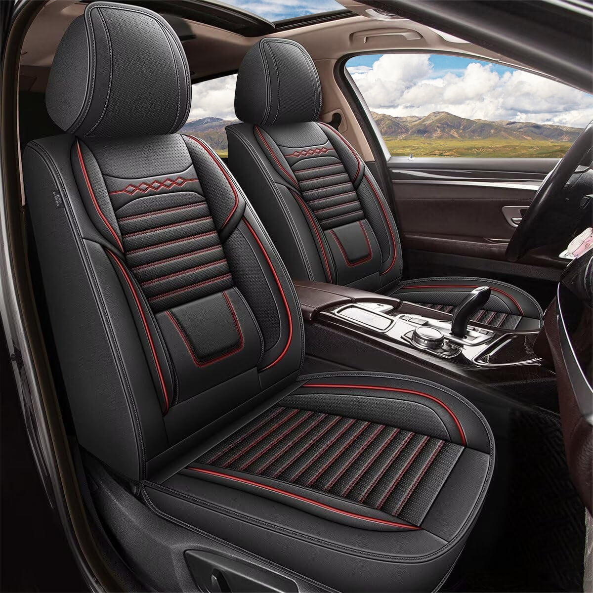 JIAMAOXIN Universal Waterproof Leather Seat Covers for Cars, Auto ...