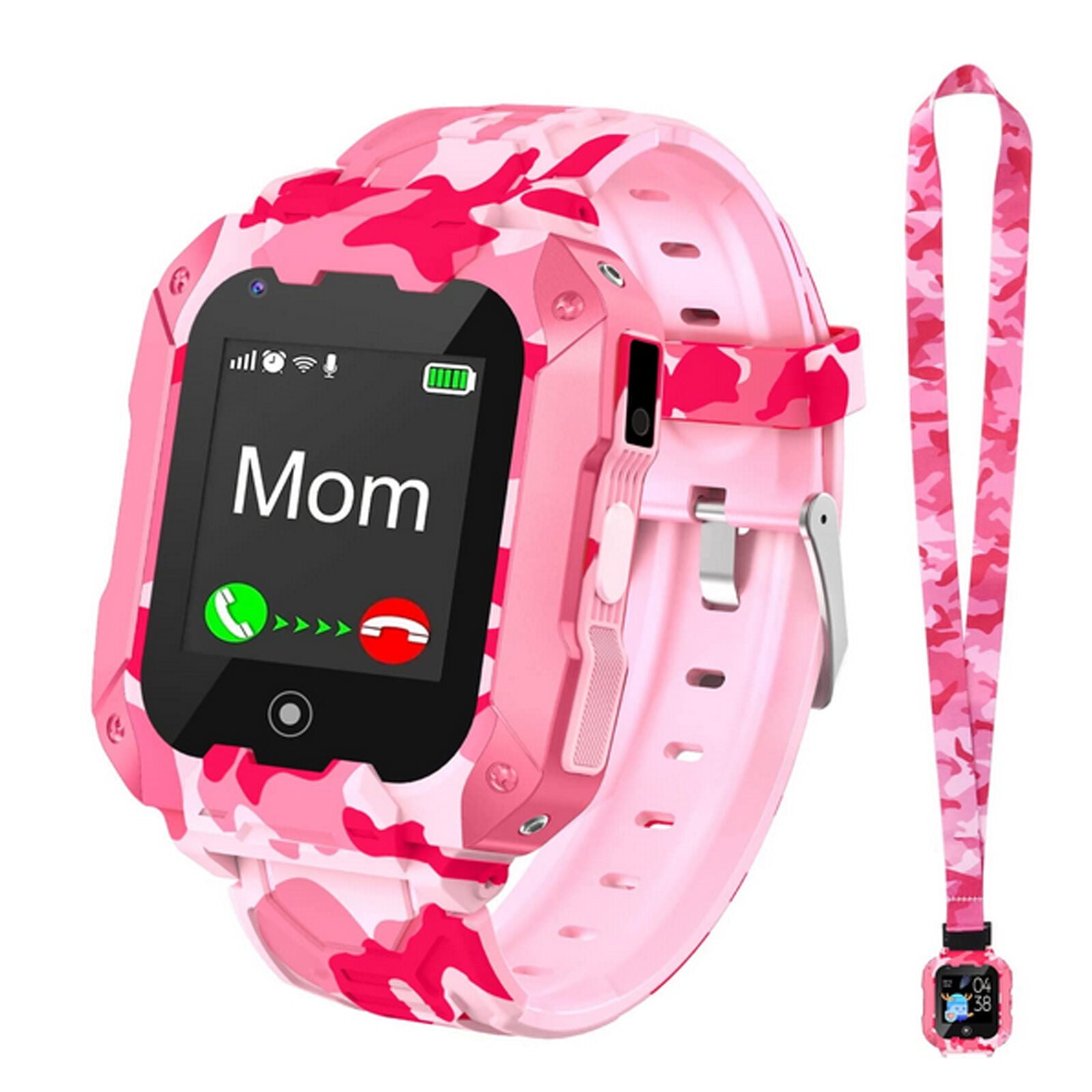 JIAN YA NA 4G Kids Smartwatch GPS Tracker, SOS Call, Voice Chat, Camera ...