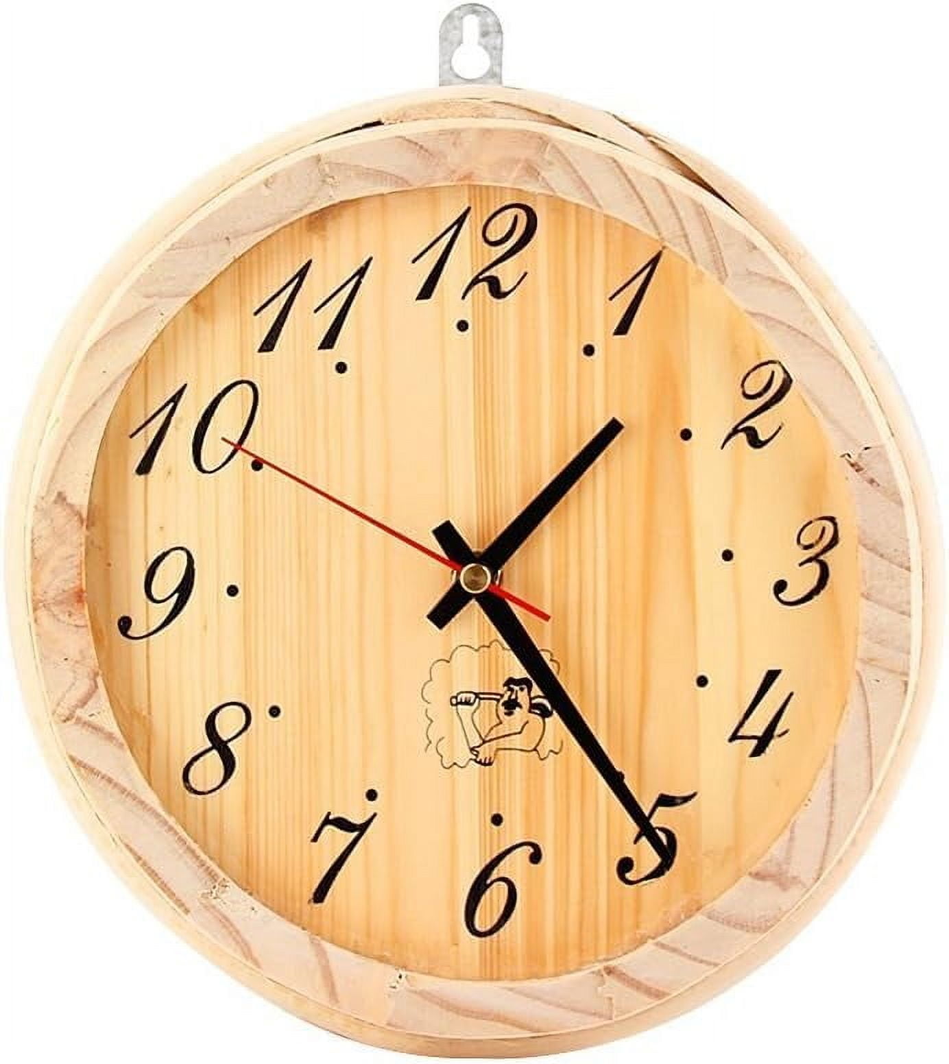 JIAN YA NA 8 inch Sauna Clock Sauna Accessories Decorative Wall Clock ...