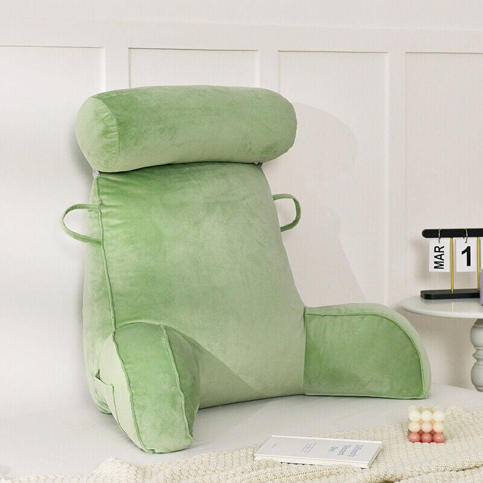 JIAN YA NA Backrest Reading Pillow with Arms Large Memory Foam Adult ...
