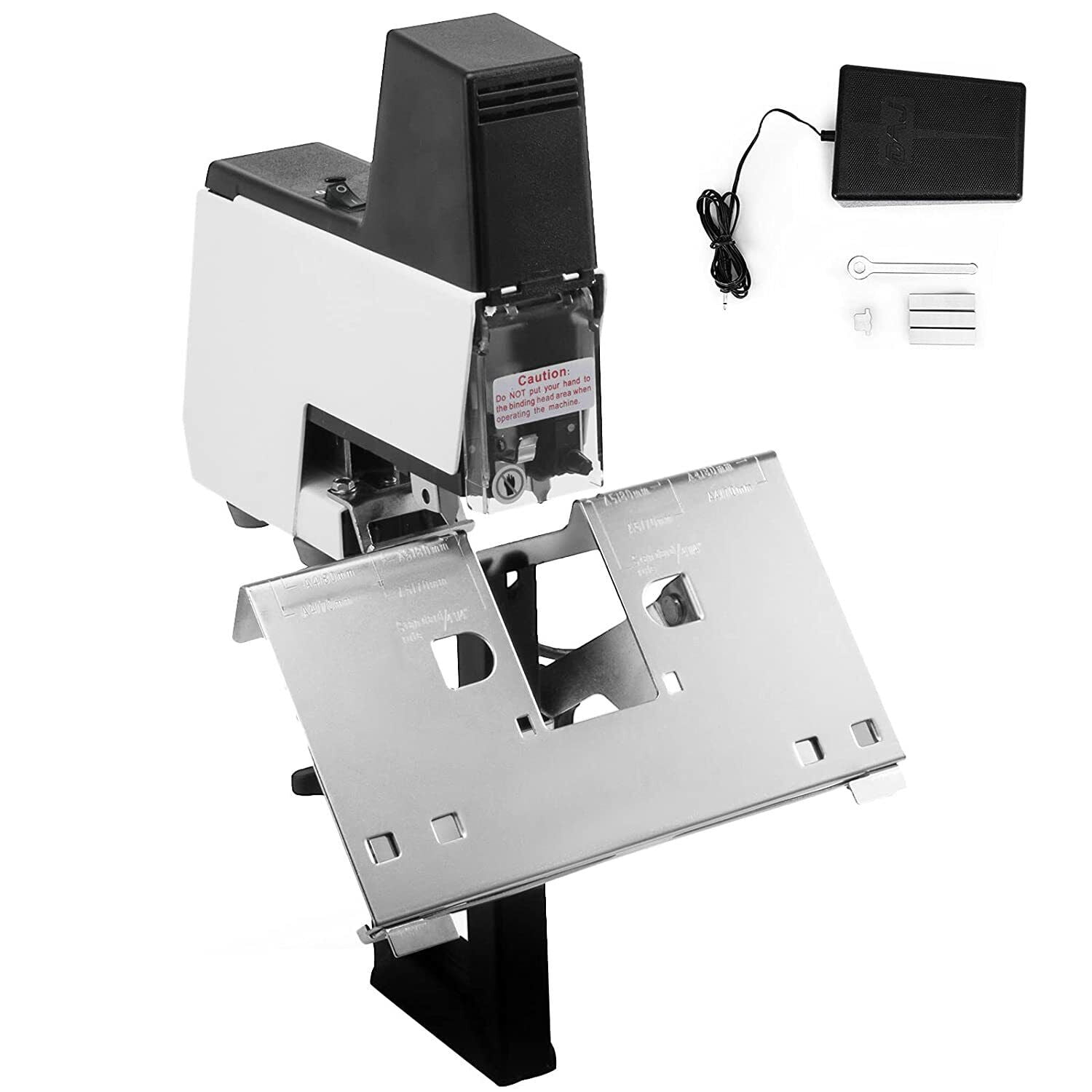 JIAN YA NA Electric 106 Rapid Flat+Saddle Stapler Binder Book Binding ...