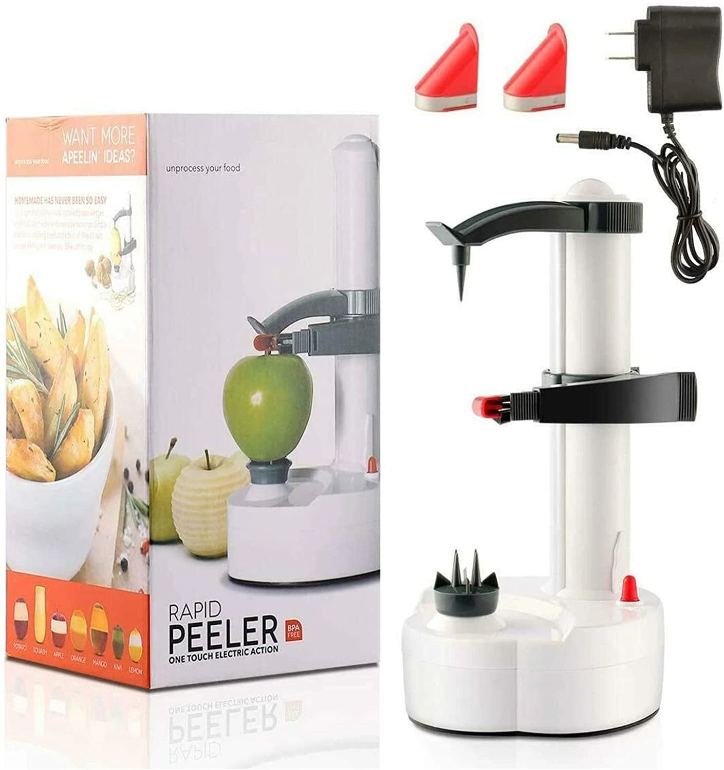 JIAN YA NA Electric Apple Peeler, Apple Potato Fruit Peeling Machine ...