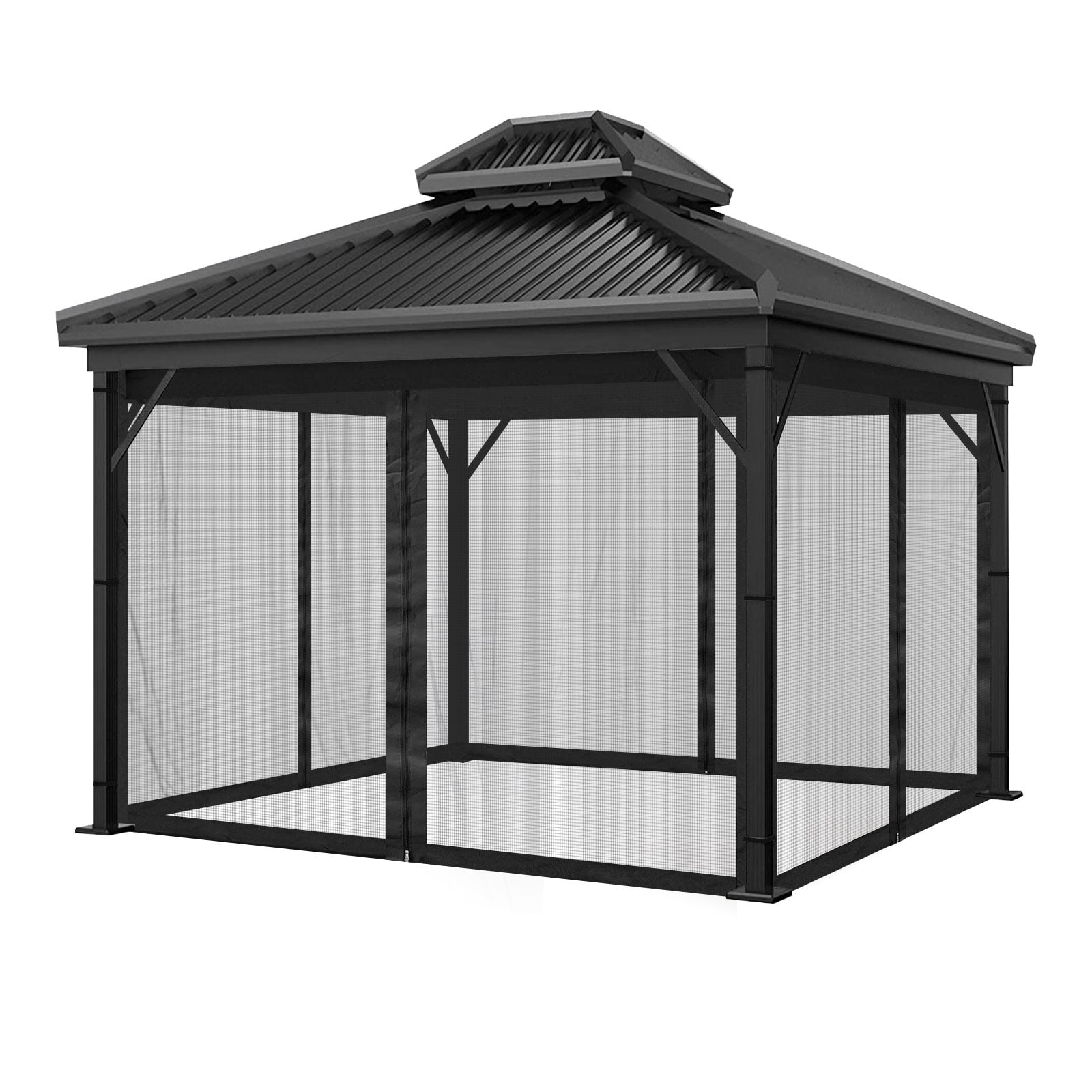 JIAN YA NA Gazebo Universal Replacement Mosquito Netting - Outdoor ...