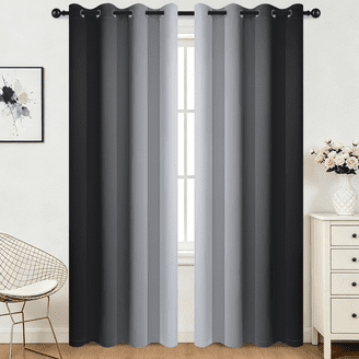 Manfei Farmhouse Trout Curtains and Drapes Pack of 2 (52x63 Each ...