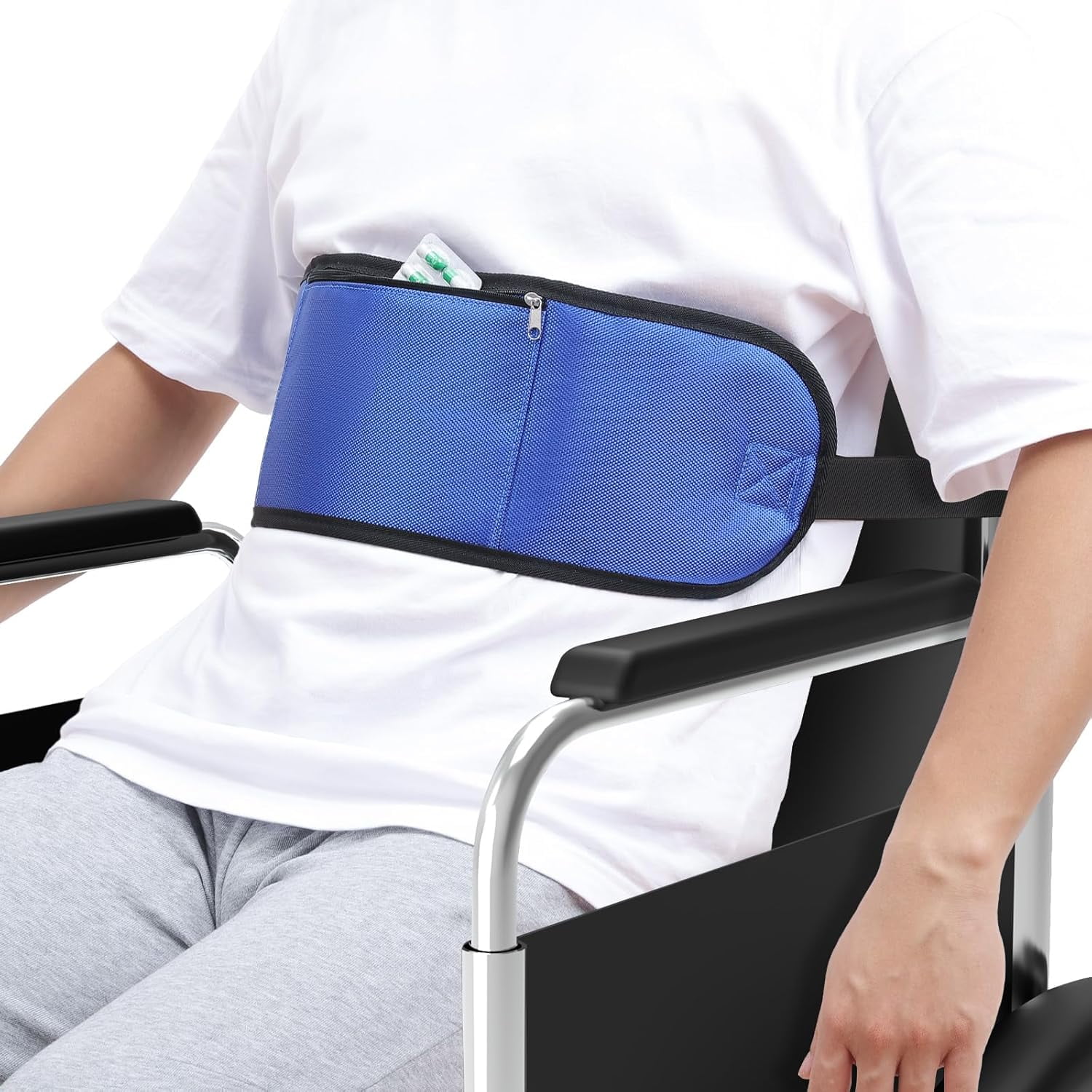 JIANGHINICE Wheelchair Seat Belt, Enlarge Medical Restraints Straps for ...