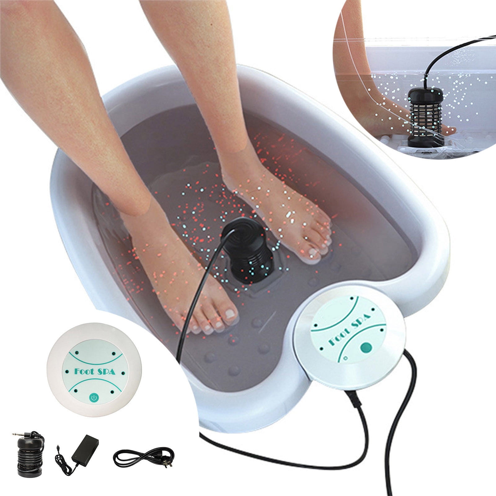 JIANGSS Foot Bath Machine Upgrade Portable Foot Spa Household Foot Bath ...