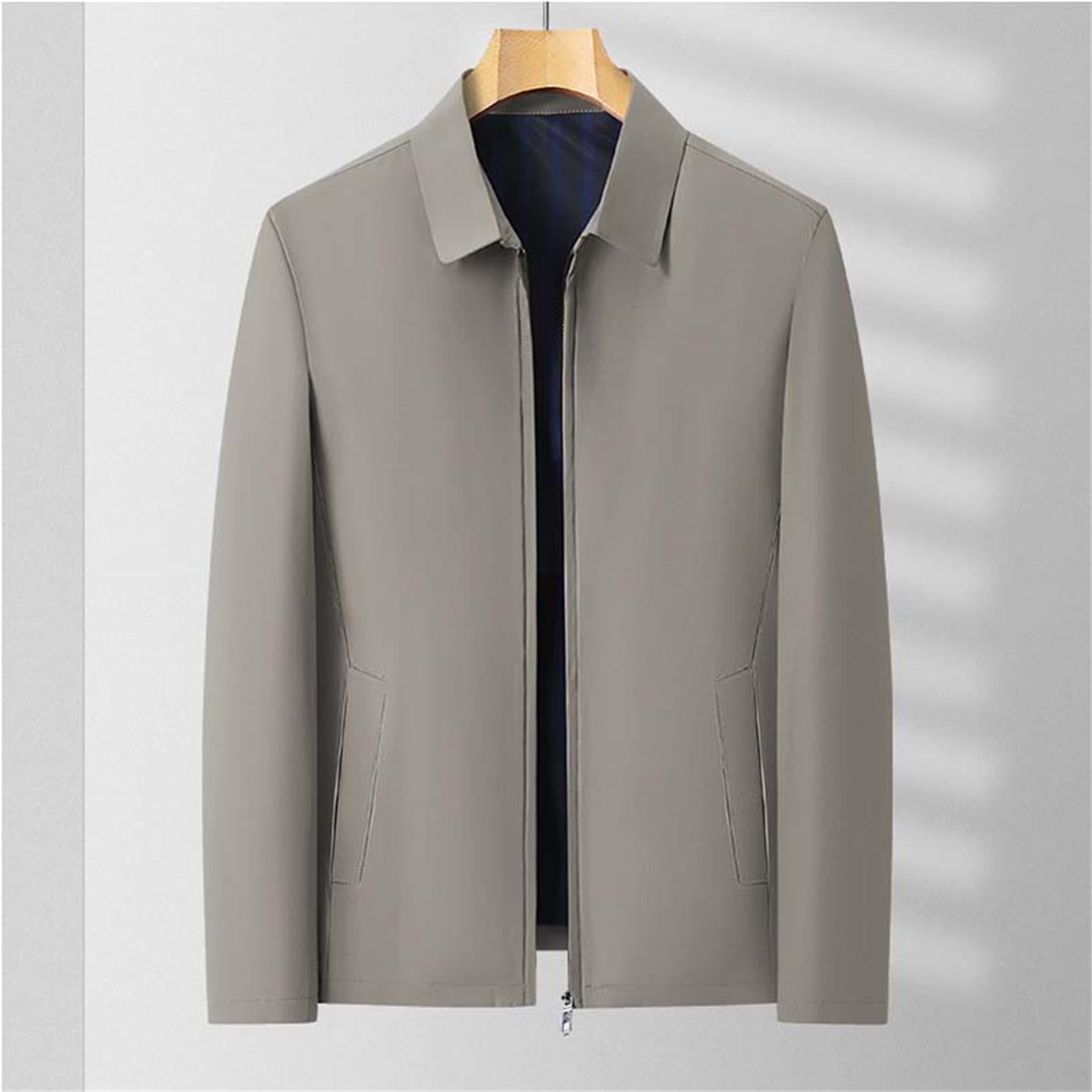 JIANJIA Mens Coats And Jackets High End Executive Lapel Busine Casual ...