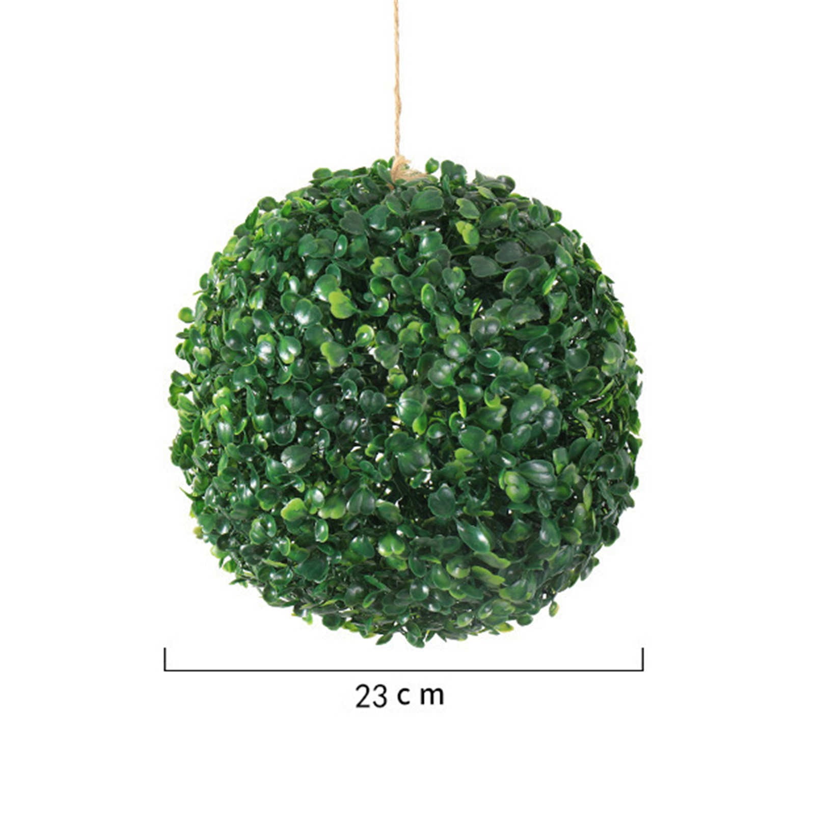 JIAOCHU Artificial Plant Topiary Ball 9 inch 8 Layers Leaves Faux ...