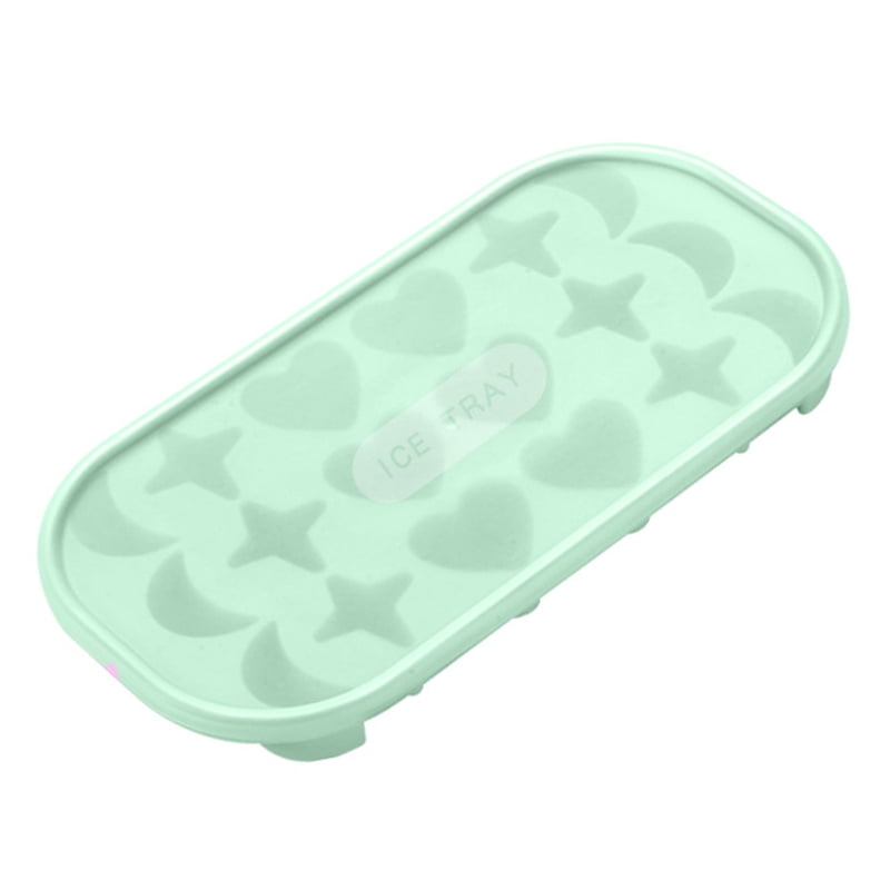 JIAOCHU Heart-Shaped Silicone Ice Cube Tray with Lid - Recyclable and ...