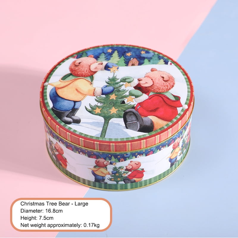 JIAOCHU Mini Cookie Tin Box - Airtight Sealed Packaging for 4-6 Inch ...