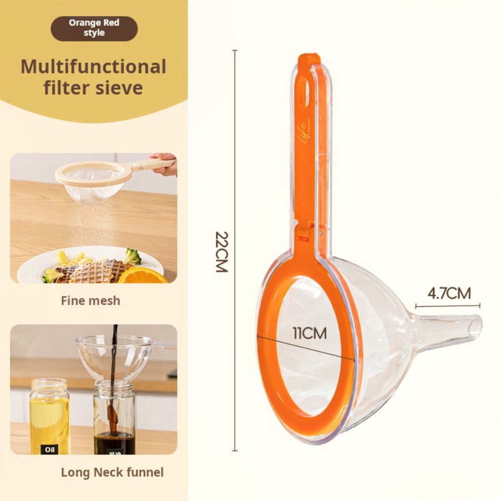 JIAOCHU Multifunctional Funnel Set Kitchen Plastic Filter Oil Drain ...