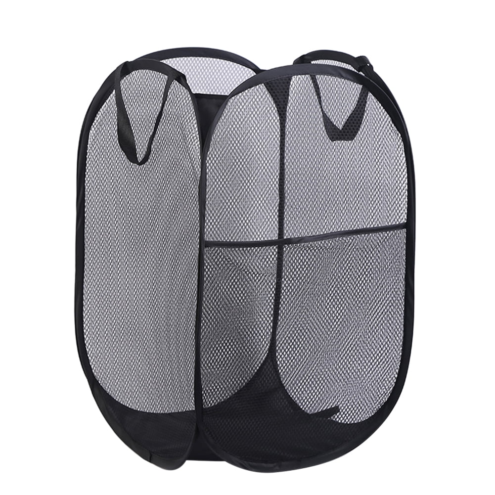 JIAOCHU Popup Mesh Laundry Basket, Collapsible and Portable Clothes ...