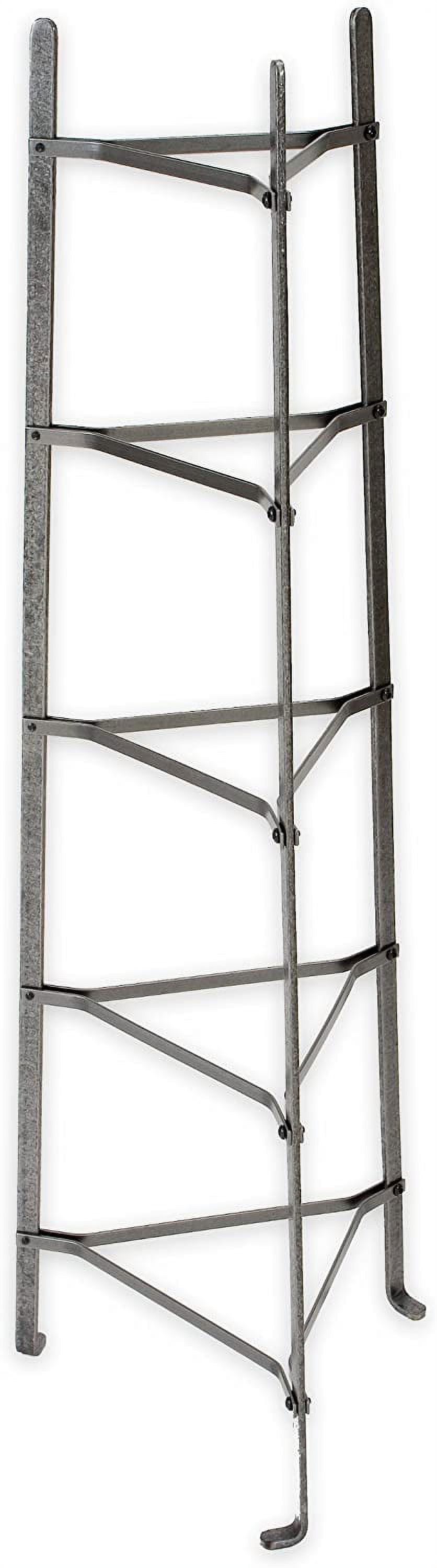 JIAQI 5-Tier Cookware Stand, Free Standing Pot Rack, Hammered Steel ...