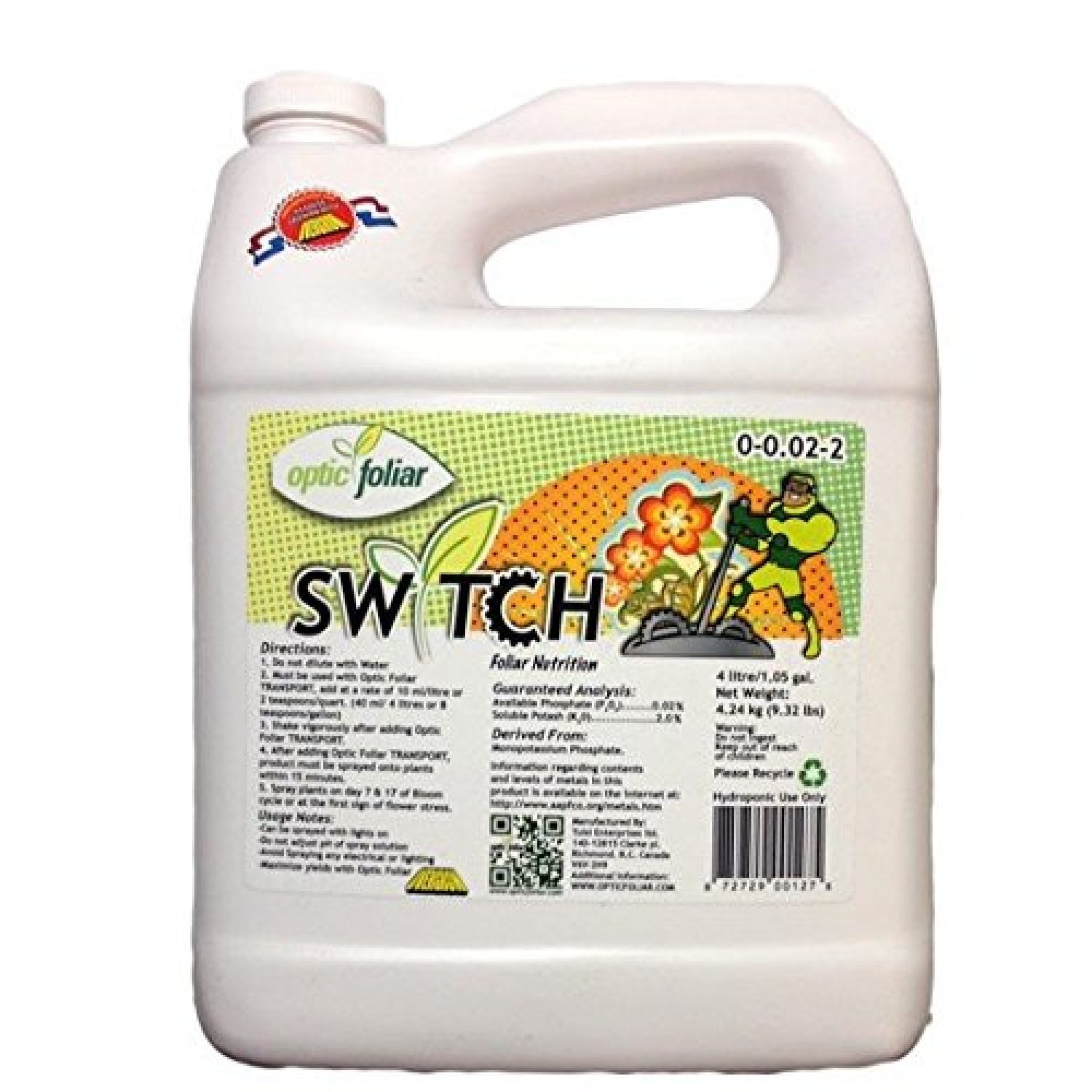 JIARUI Switch 4 Liters / 1.05 Gallon - Walmart.com