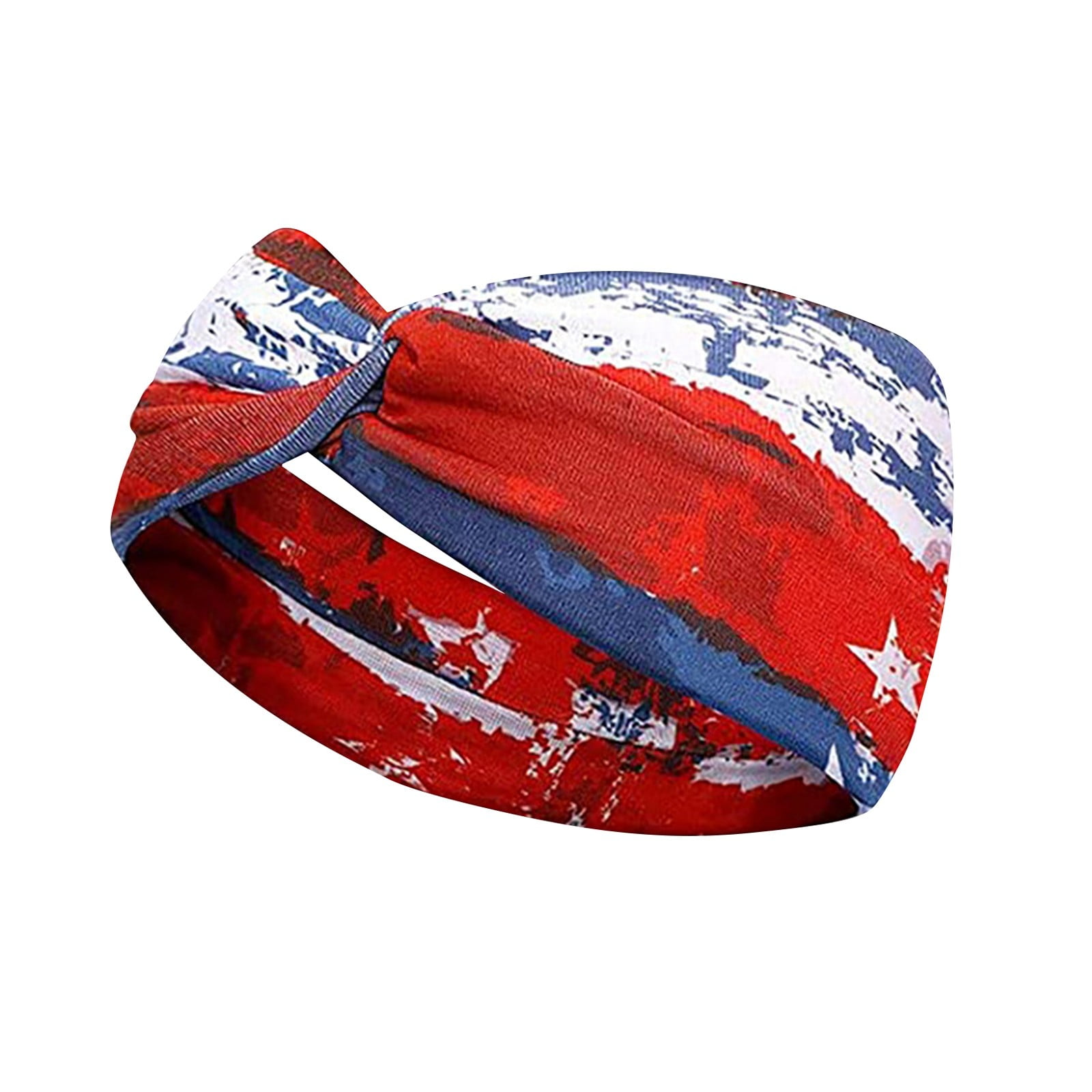 JIASEN 1PC Patriotic Headband USA Flag Headband USA Twisted Hair Band ...