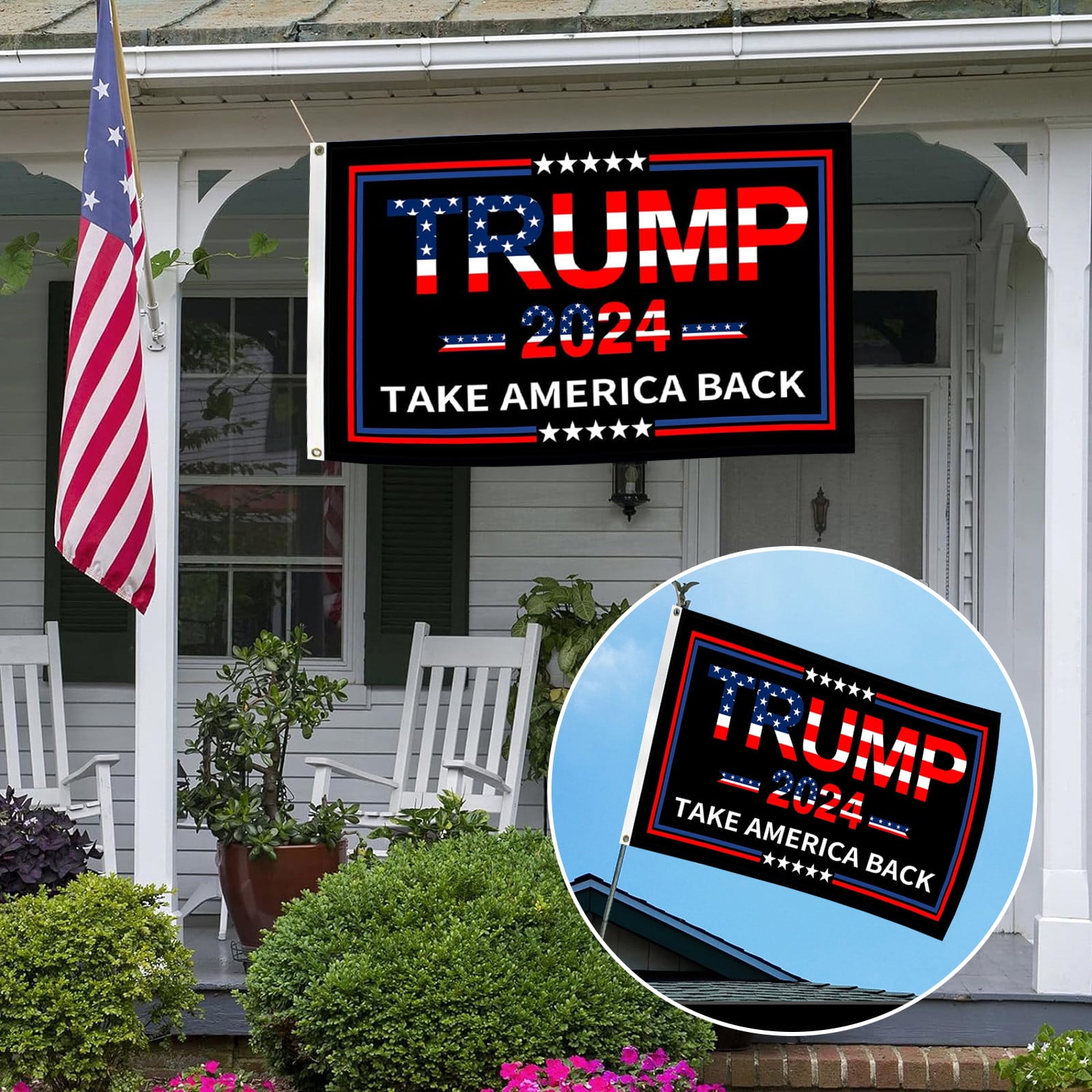 JIASEN TRUMP 2024 Flag TRUMP for President Flags for Indoor Outdoor ...