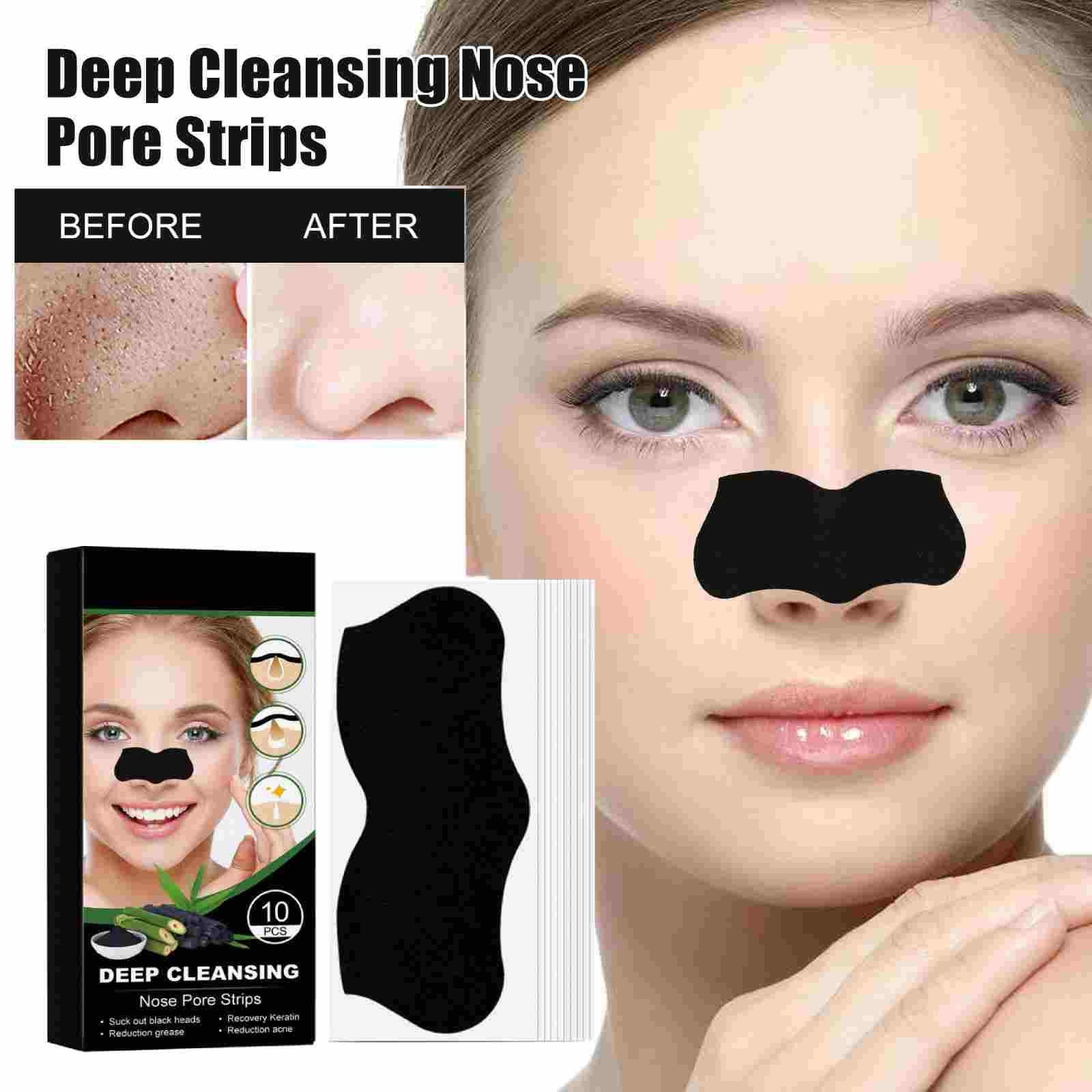 JIASONJY Blackhead Removal Nose Strip, 10 Pieces, Blackhead Removal ...