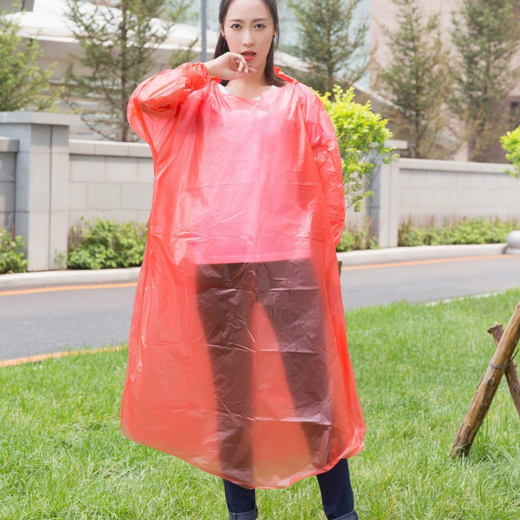 JIASONJY Disposable Adult Emergency Waterproof Rain Coat Hiking Camping ...