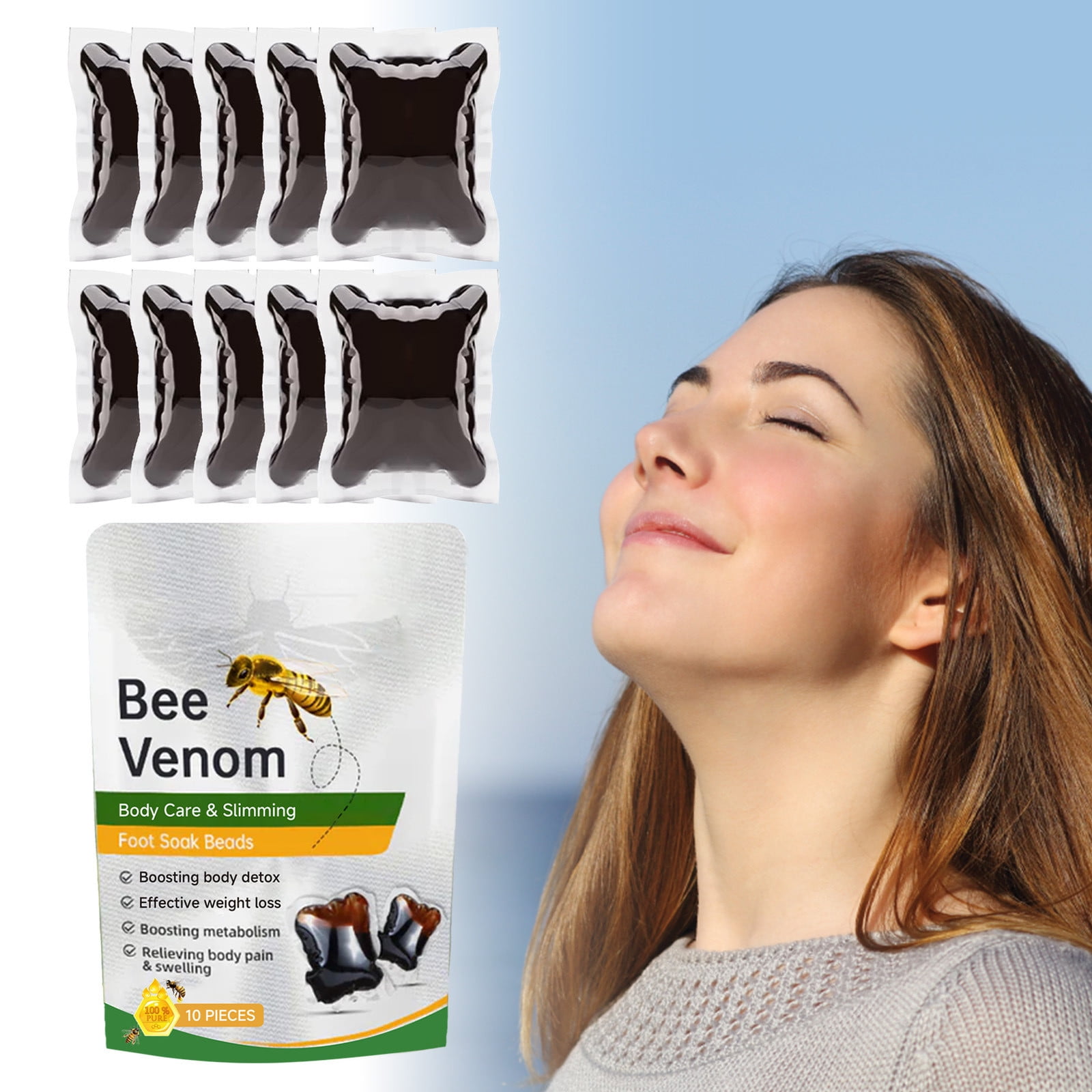 JIASONJY Foot Bath, Foot Beads, Lymphatic Drainage Foot Bath, Lymphatic ...