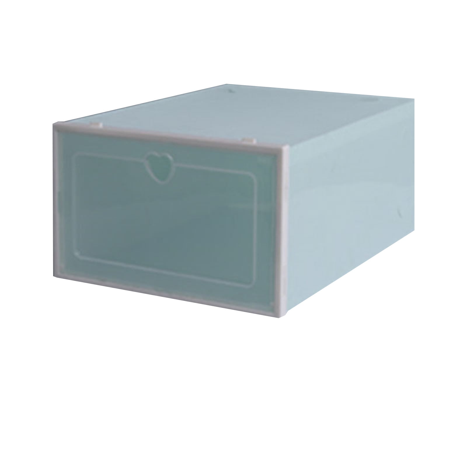 JIASONJY Large Shoe Storage Box, Clear Plastic Stackable Shoe Organizer ...