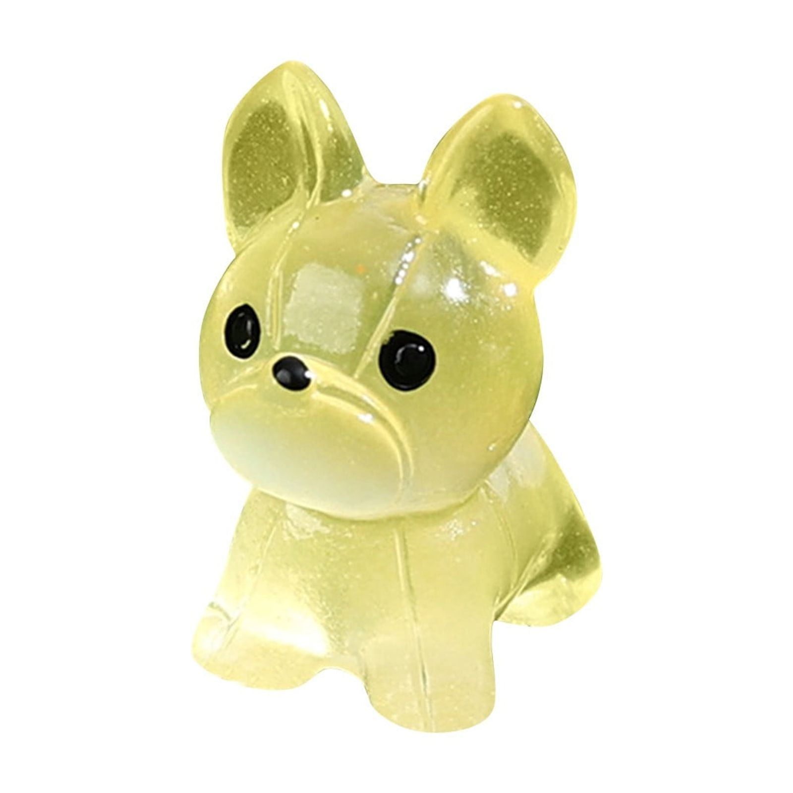 JIASONJY Luminous Mini Resin Animals, Tiny Glow in The Dark Resin Dog ...