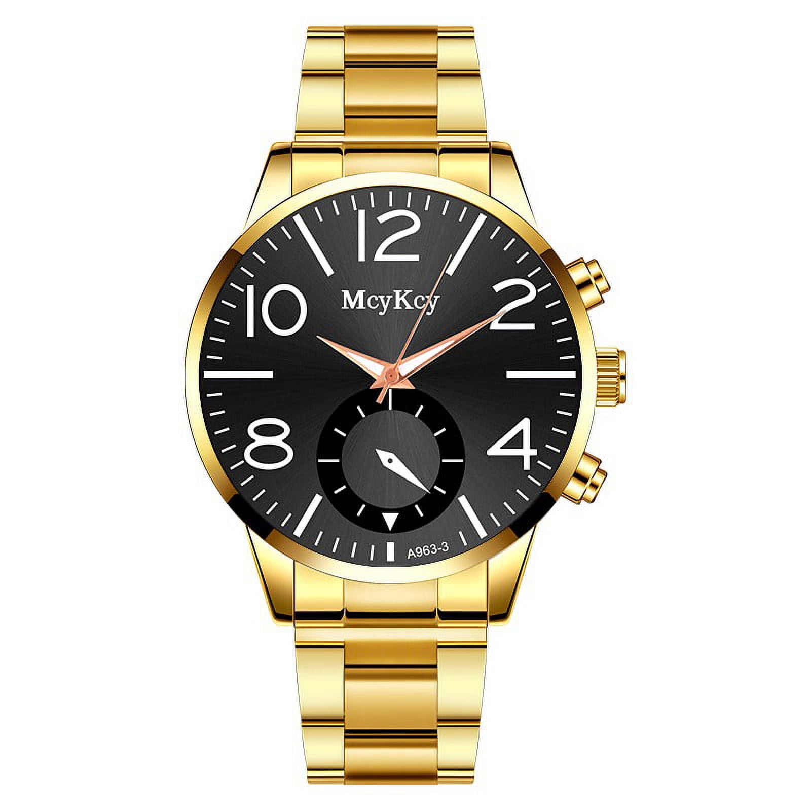 JIASONJY Men's Stainless Steel Chronograph Watch, Easy to Read Analog ...