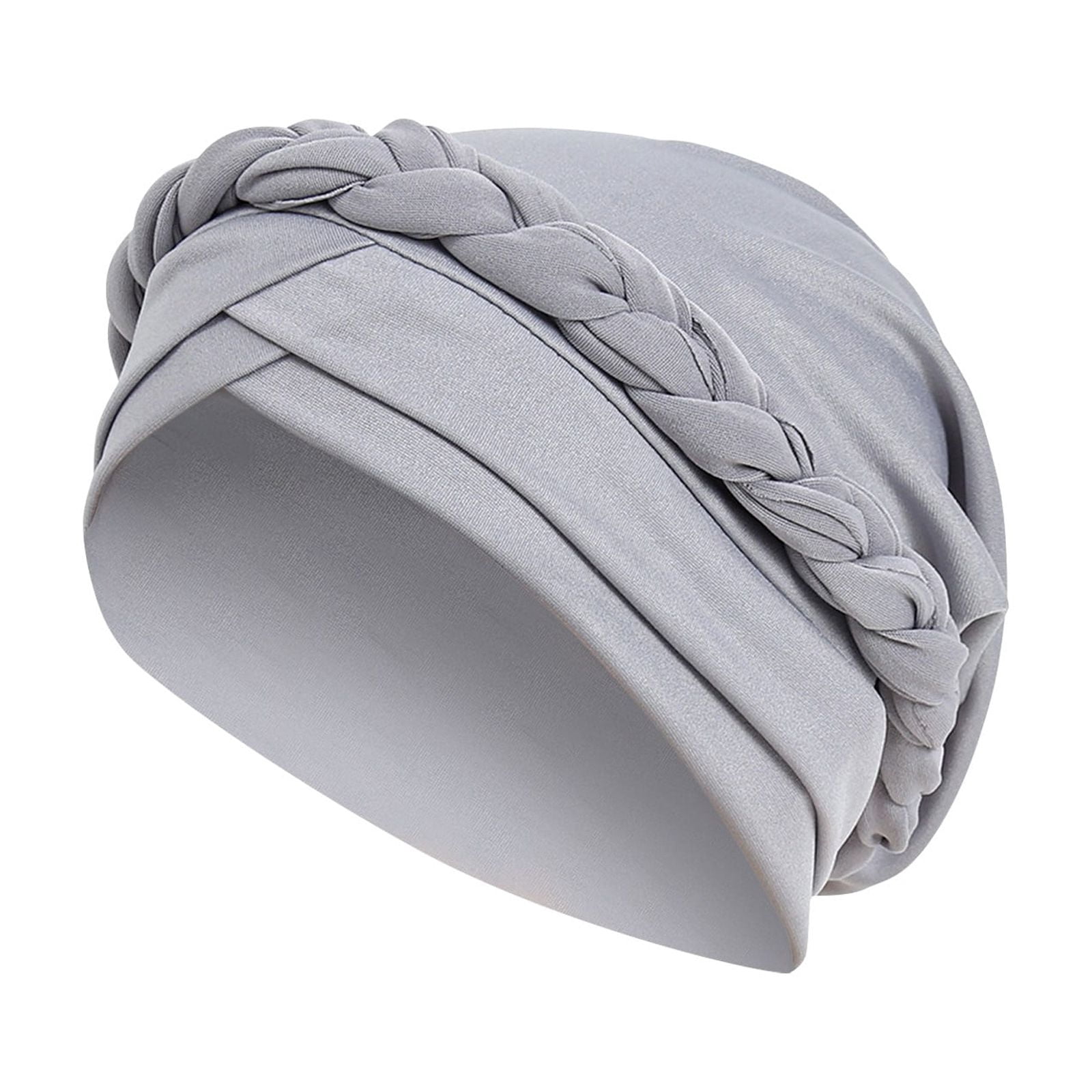 JIASONJY Monochrome Single Braid Headband Cap, Milk Silk Indian ...