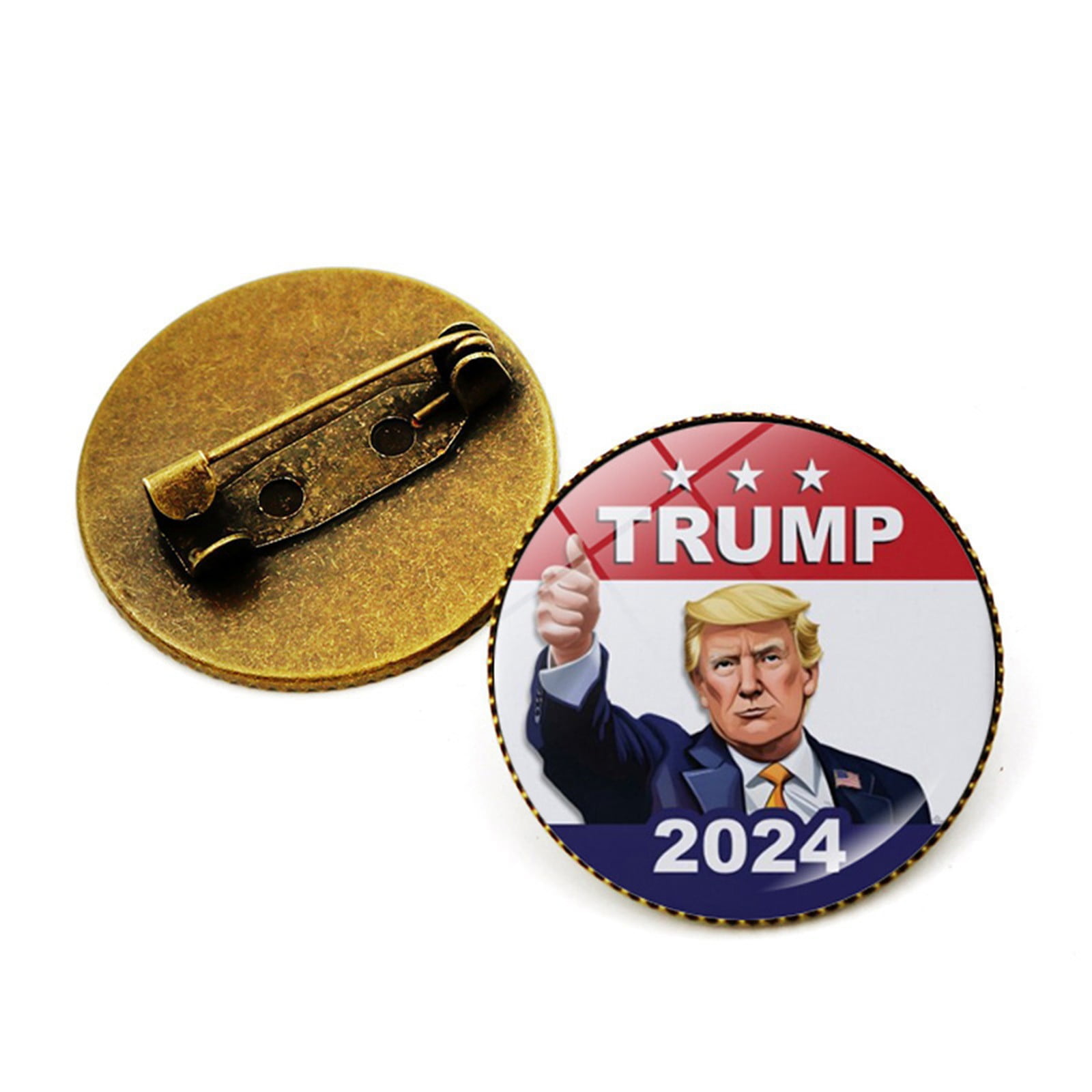 JIASONJY Trump Vance 2024 Presidential Election Political Campaign Pins ...