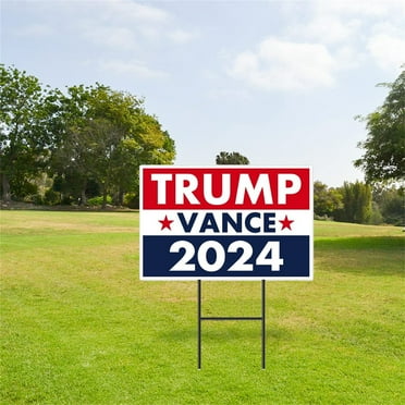 (5-Pack) Trump Vance 2024 Yard Sign, Donald Trump President JD Vance ...