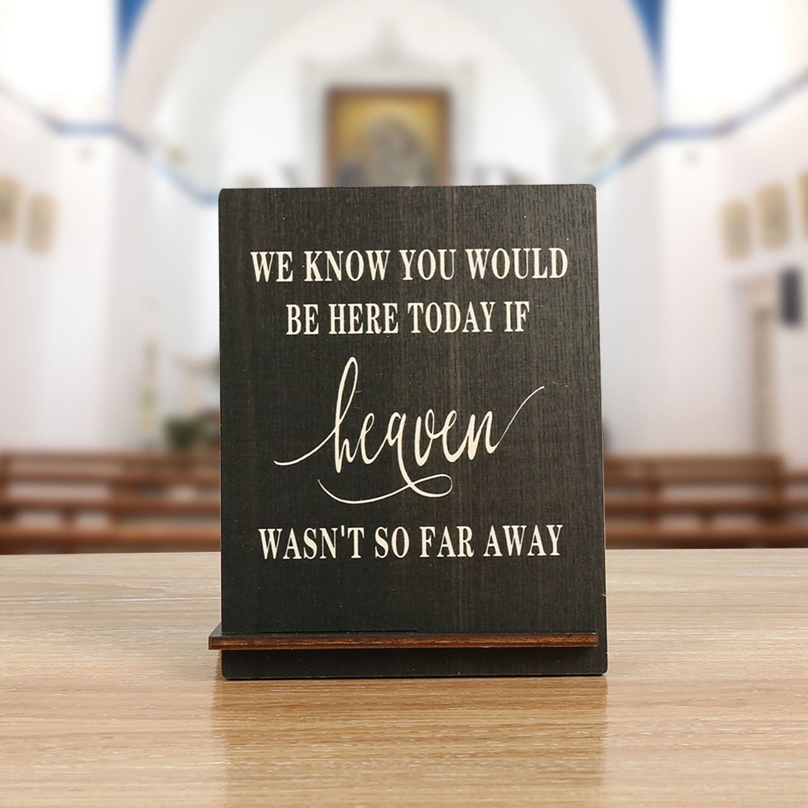 JIASONJY Wedding Memorial Sign Wooden Sign We Know You Would Be Here If ...
