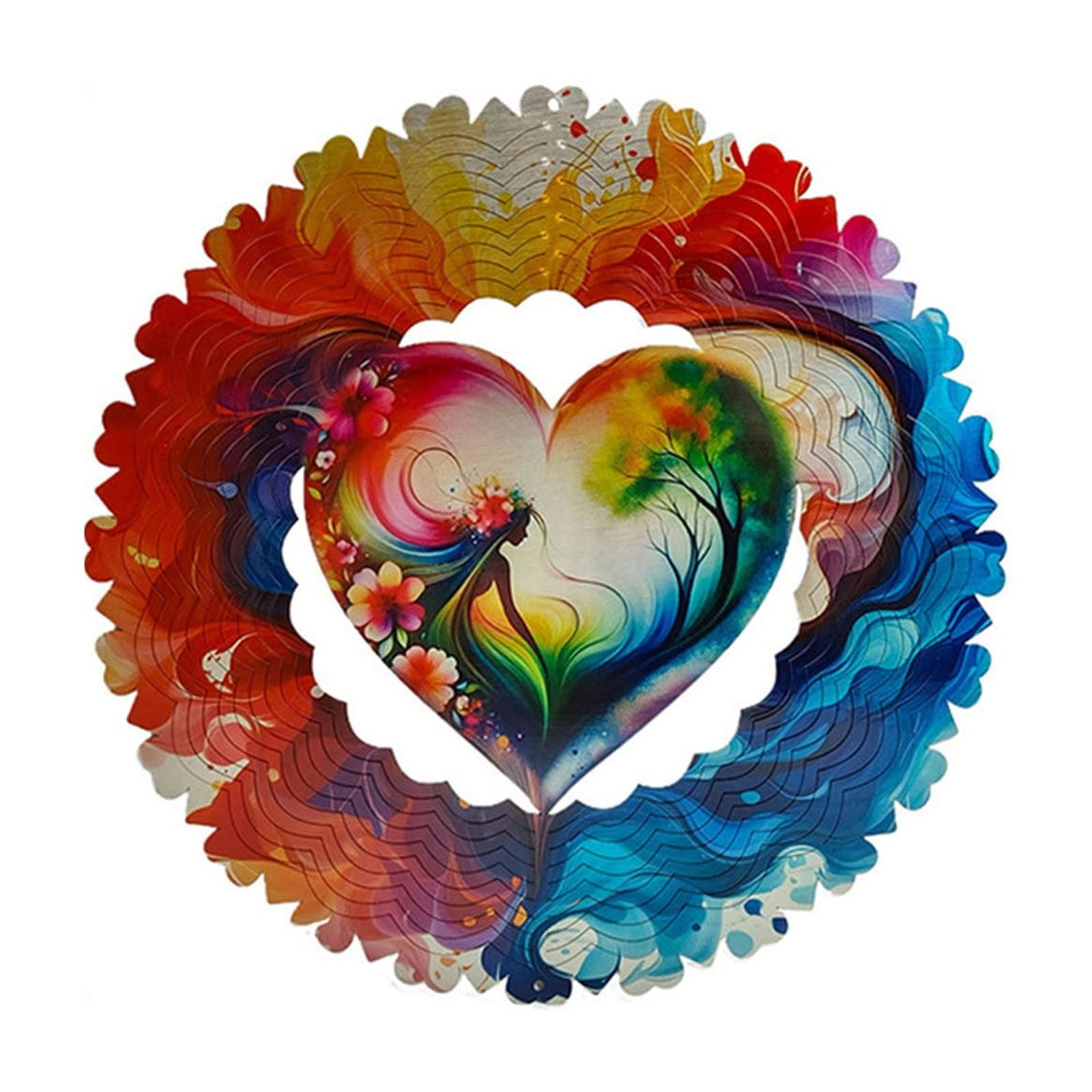 JIASONJY Wind Spinner Garden Indoor Outdoor Decor 3D Stainless Steel ...