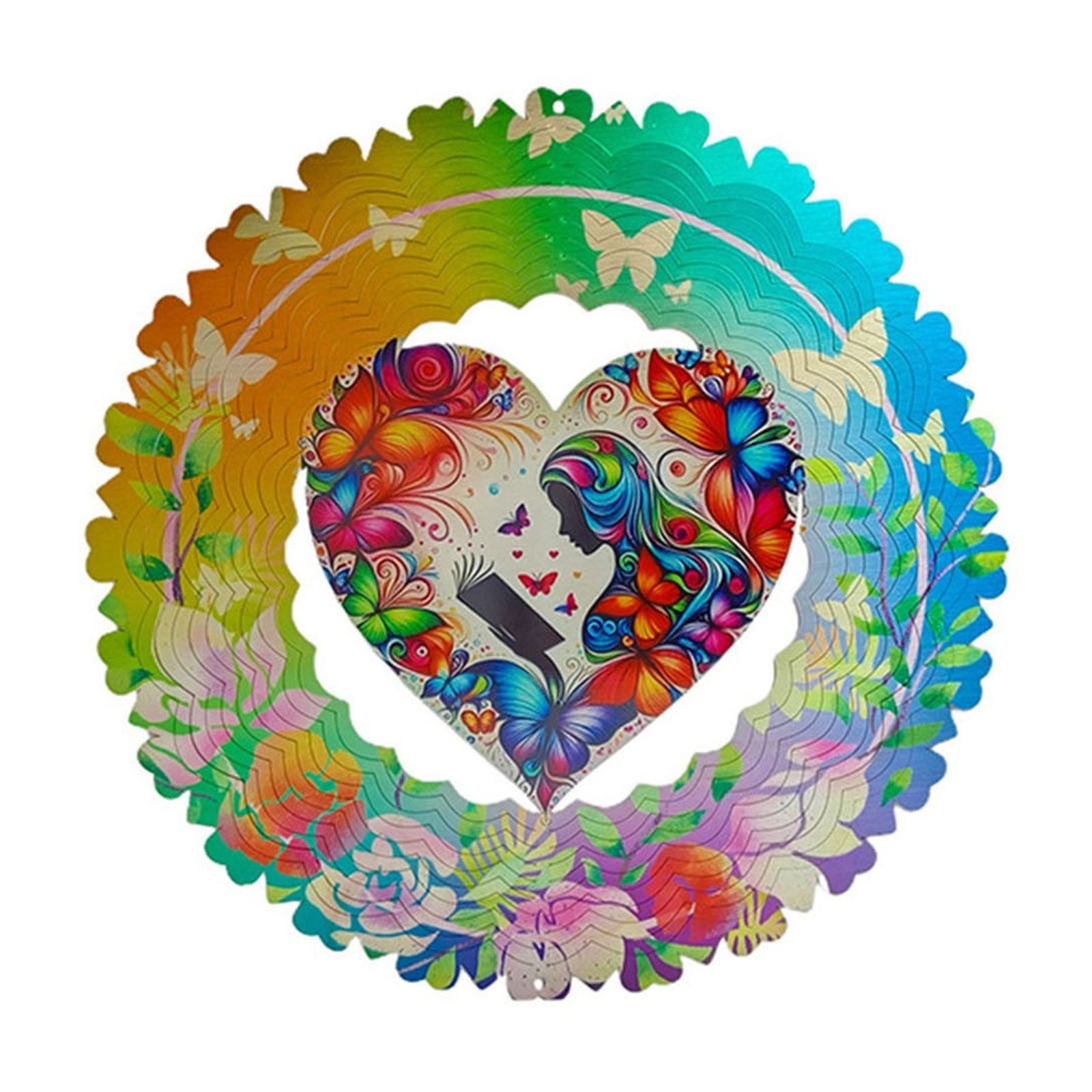 JIASONJY Wind Spinner Garden Indoor Outdoor Decor 3D Stainless Steel ...