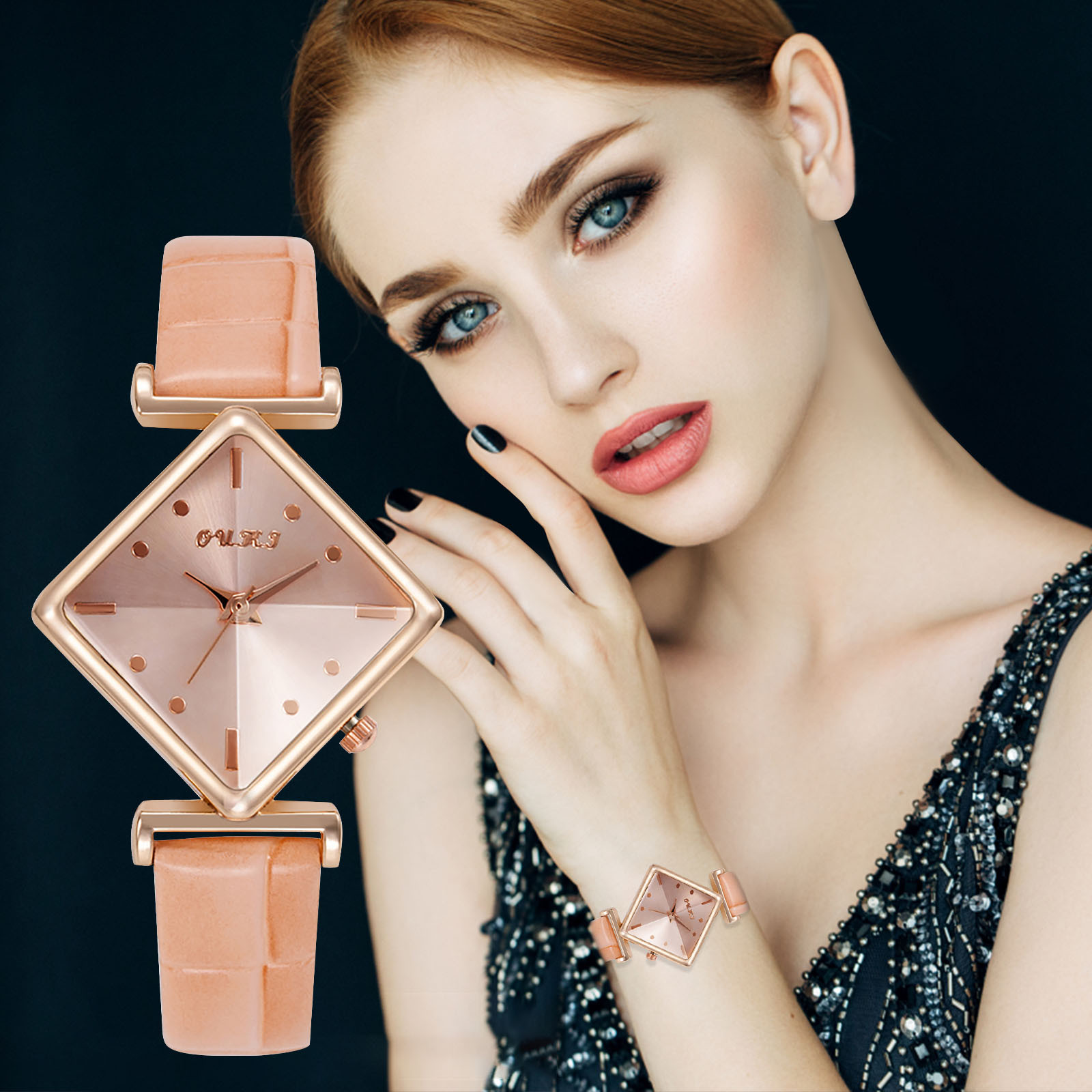 JIASONJY Womens Watch Fashion Dress Diamond Female Watches for Ladies ...