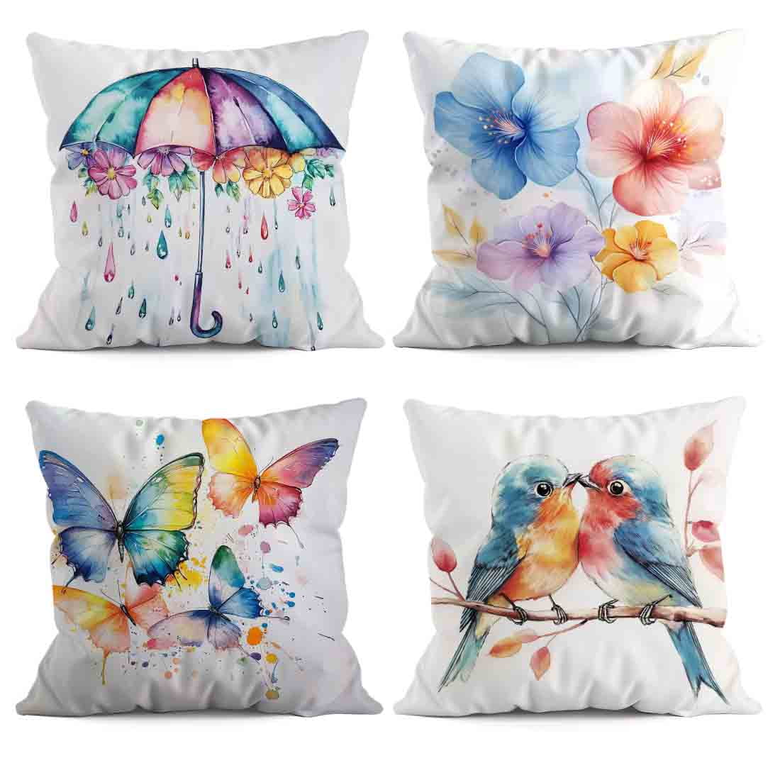 JIAYIQI Watercolor Spring Art Paintings Home Spring Pillow Covers ...