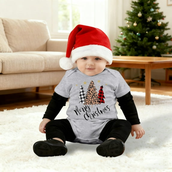 JIAYUE Boys Girls Adorable Onesie Cartoon Long Sleeve Crew Neck Button ...