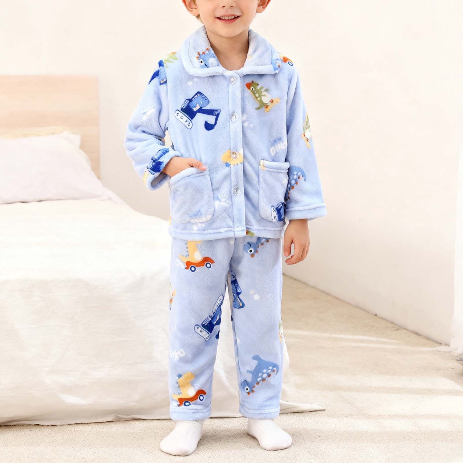 JIAYUE Boys Girls Outfits Sets Cartoon Long Sleeve Relaxed Fit Pull-On ...
