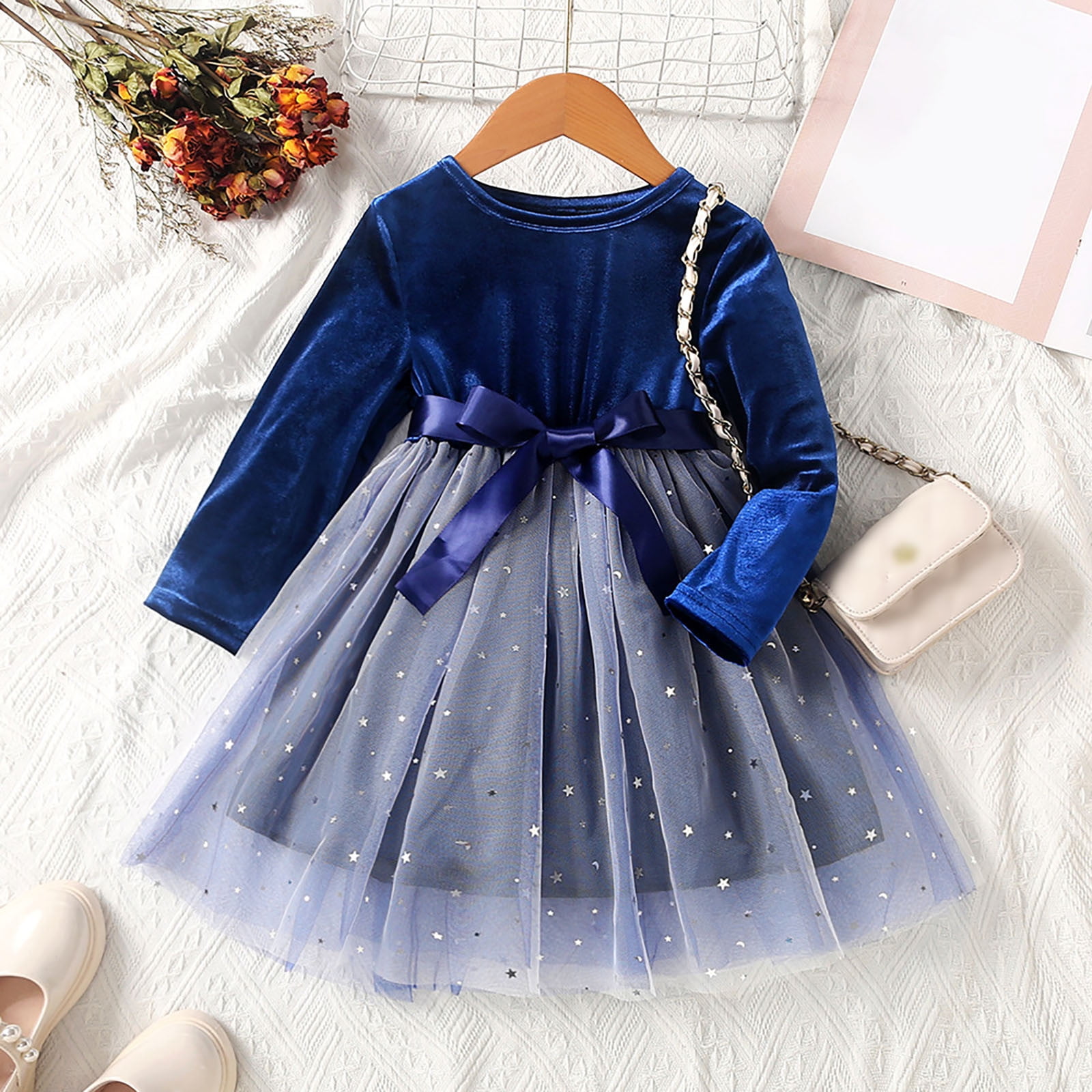 JIAYUE Carnival Dresses For Kids Girls Long Sleeve Sequins Drop ...
