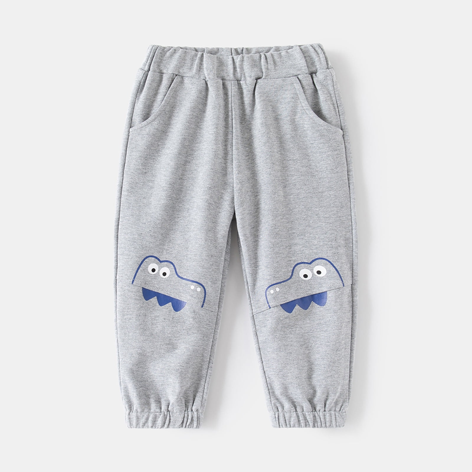 JIAYUE Children Slacks Unisex Cartoon Loose Sweatpants Boyfriend Mid ...