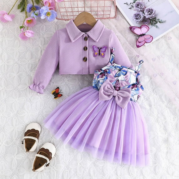 JIAYUE Fall Winter Girls Outfits Sets Cartoon Long Sleeve Collared Pull ...