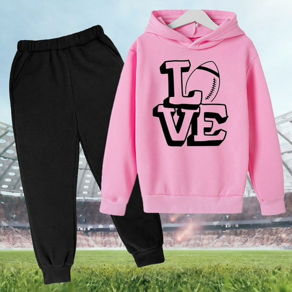 JIAYUE Fall Winter Kids Boys Girls Comfort Sets Letter Print Long ...