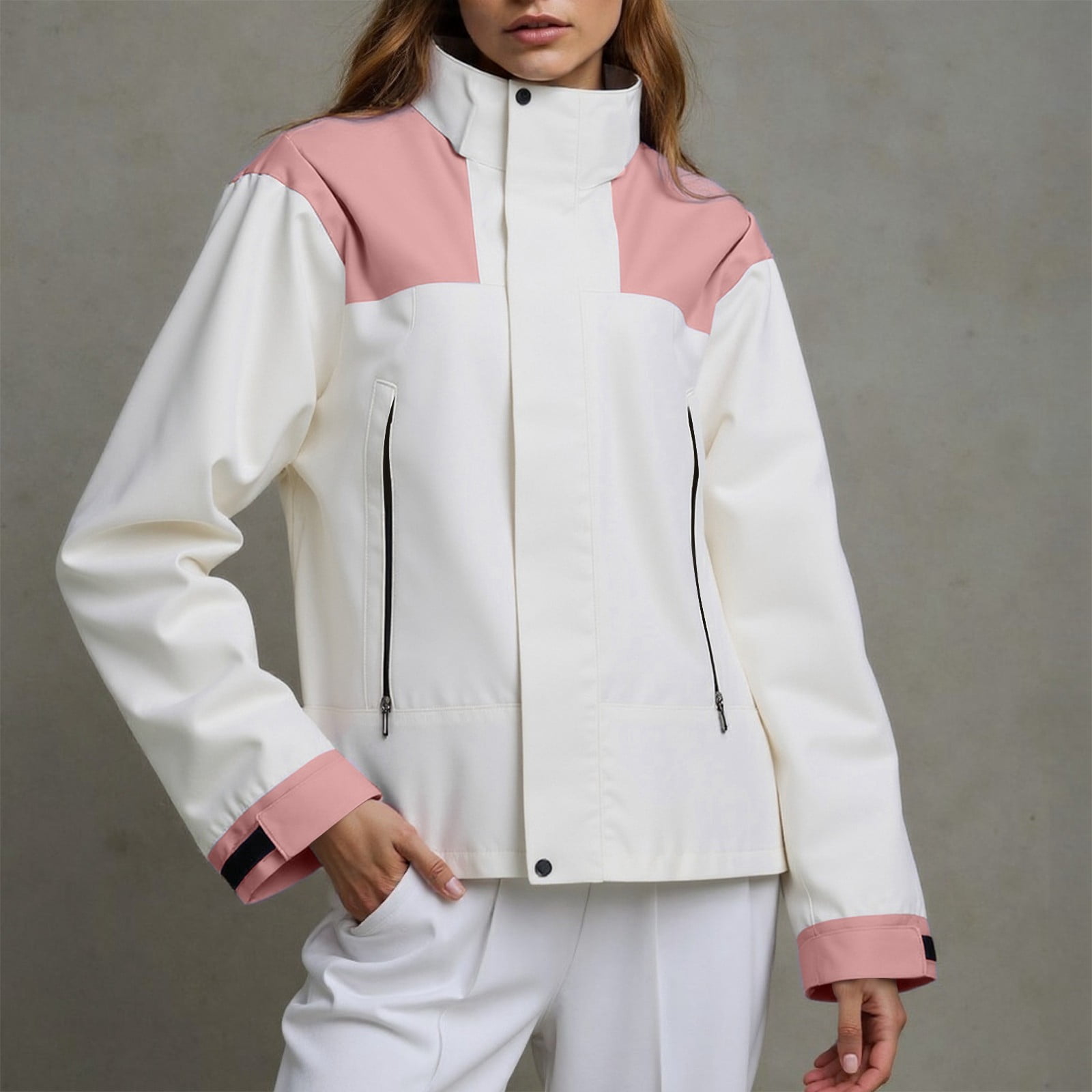 JIAYUE Fall Winter Outerwear Jacket Coat For Women Solid Color Long ...