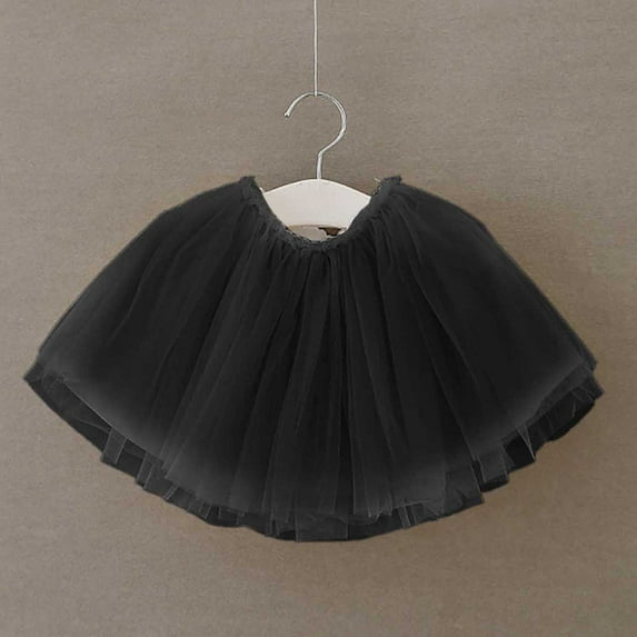 JIAYUE Girls Carnival Skirts Mid Length Solid Color Tutu Elegant ...