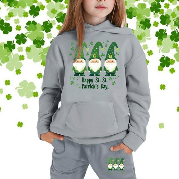 JIAYUE Kids Boys Girls Outfits Set Cartoon Long Sleeve Hooded Pull-On ...