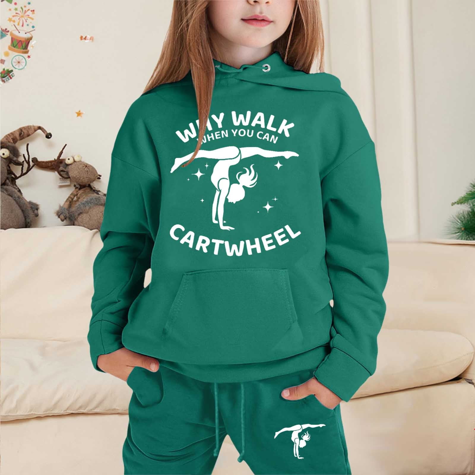 JIAYUE Sets Boys Girls Outfits Cartoon Long Sleeve Hooded Pull-On Hoodie and Joggers For ...