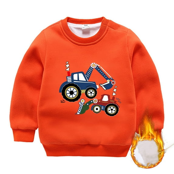 JIAYUE Spring Boys Girls Sweatshirts Pullover Soft Round Neck Long ...