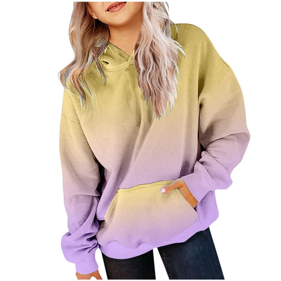 JIAYUE Spring Hoodies Sweatshirts For Toddler Tie Dye Long Sleeve ...