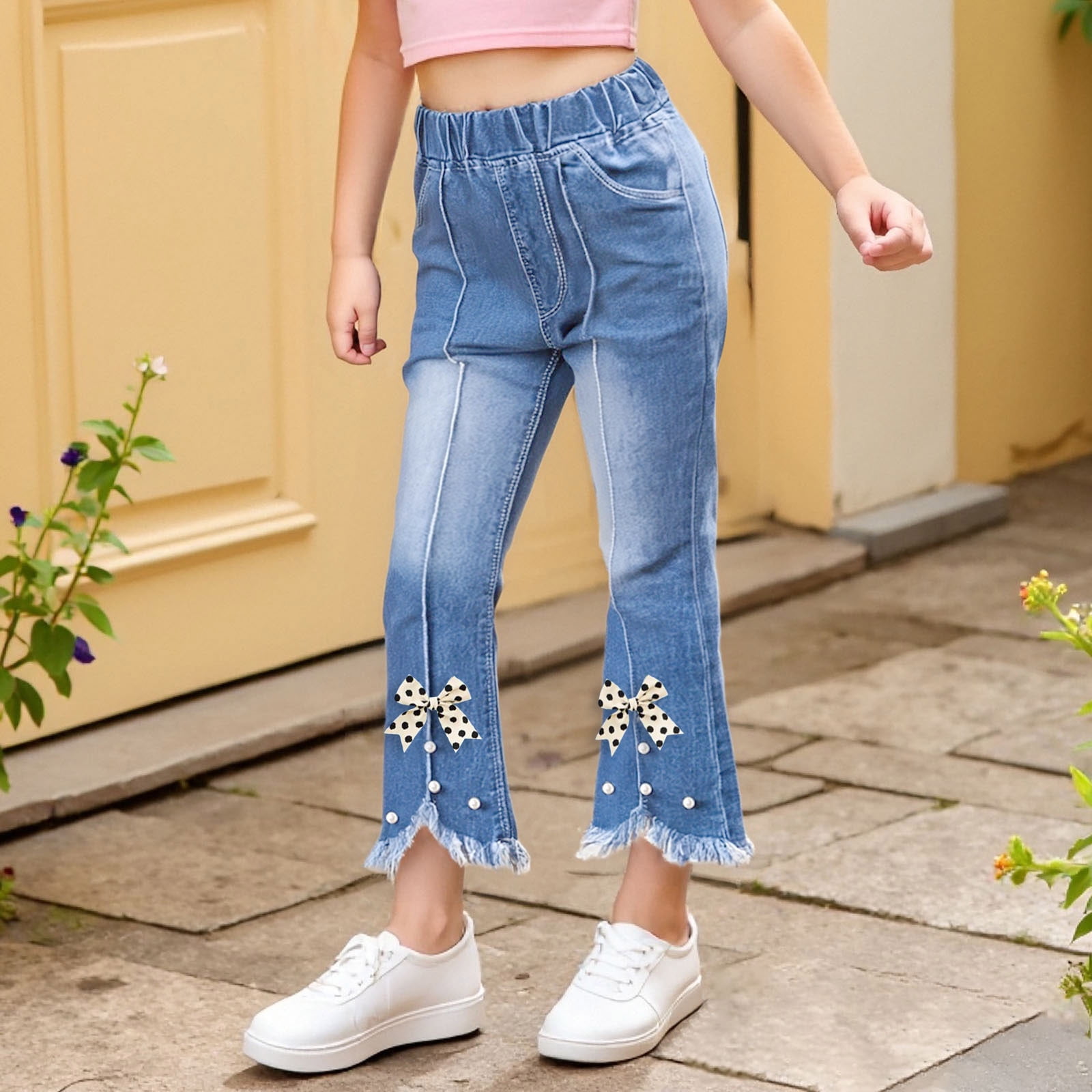 JIAYUE Sweatpants For Girls Solid Color Wide Leg Girlfriend Mid Waist ...