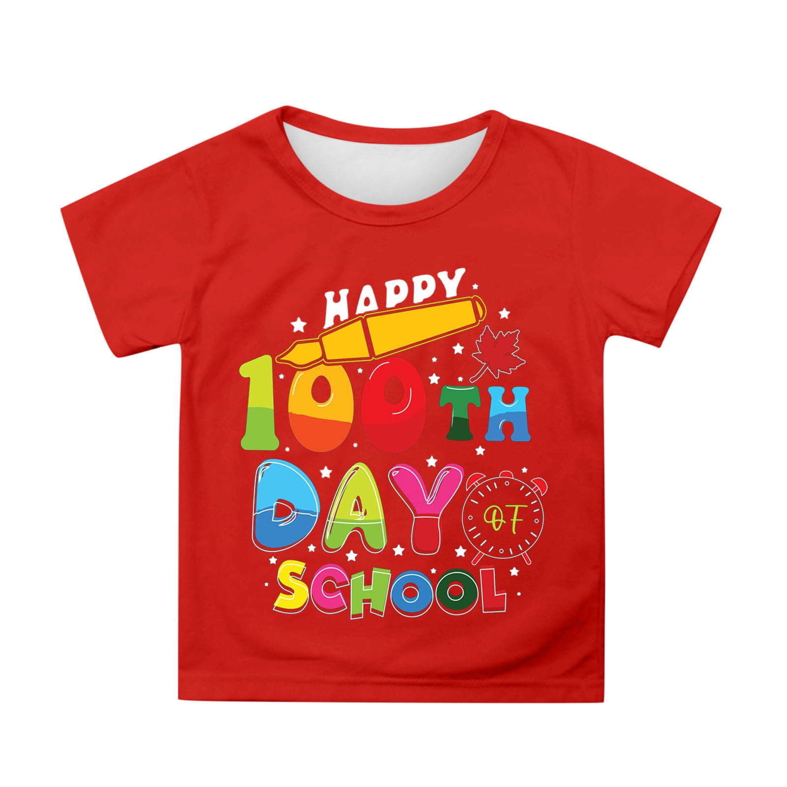 JIAYUE T Shirts For Boys Girls Crew Neck Tees Playful Short Sleeve ...